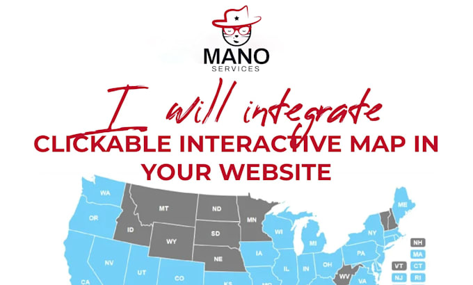 Create clickable interactive map for your website by Mano104 | Fiverr