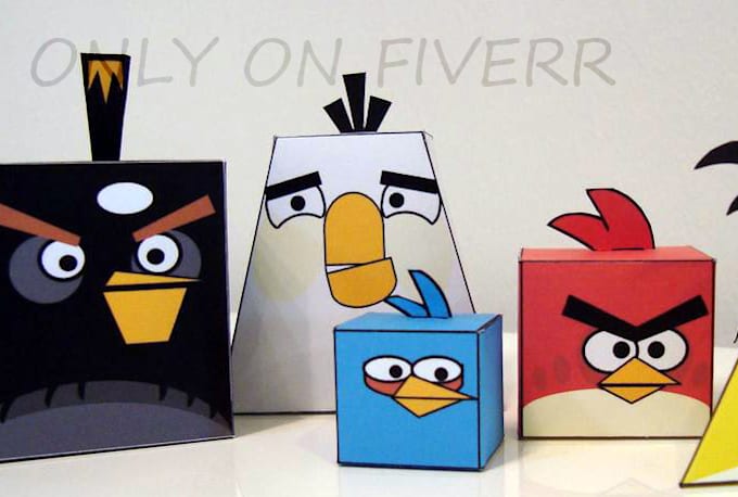 Give you very own paper angry birds template by Agance | Fiverr