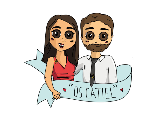 Create a cute and custom cartoon of you by Jessaparente | Fiverr