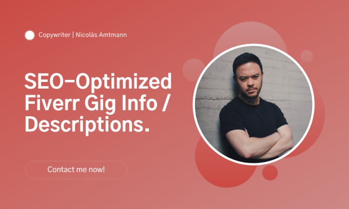 Write seo optimized fiverr gig descriptions by Nicoamt | Fiverr Write seo optimized fiverr gig descriptions by Nicoamt | Fiverr