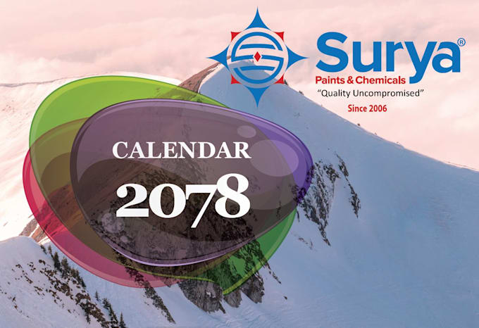 Design a ready to print calendar by Erkeshavyadav | Fiverr