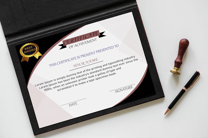Create professional diploma, custom certificate designs by Hossain1816 ...
