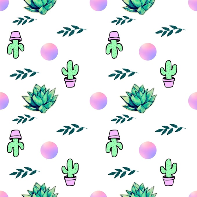 Create a cute pattern with cool elements by Mariaashrafali | Fiverr