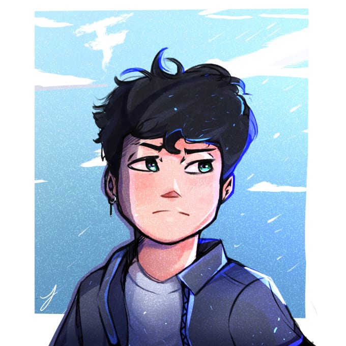 Draw You A Cartoony Profile Picture By Jusheiy Fiverr