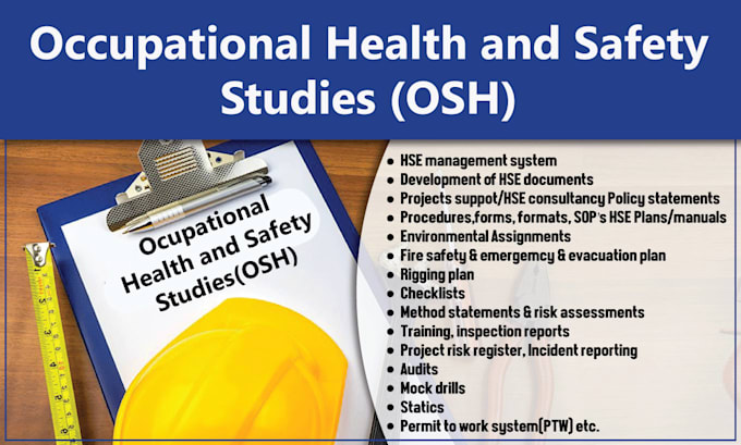 Write occupational health,safety,environment reports by Muhammadarif288 ...
