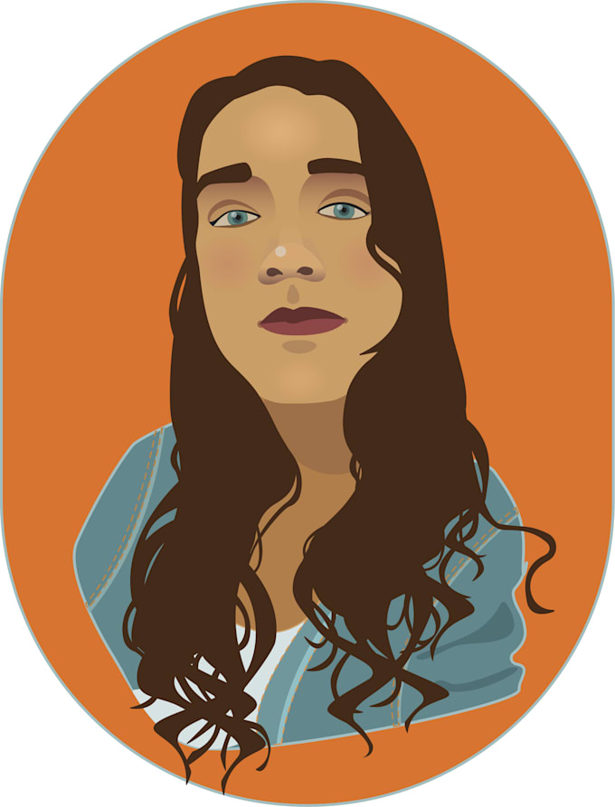 Make a vector portrait based on your photo by Rredskull | Fiverr