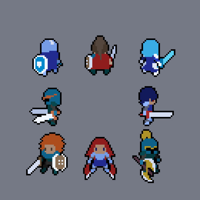 Create an animated 32x32 pixel art character for your game by Odacod ...