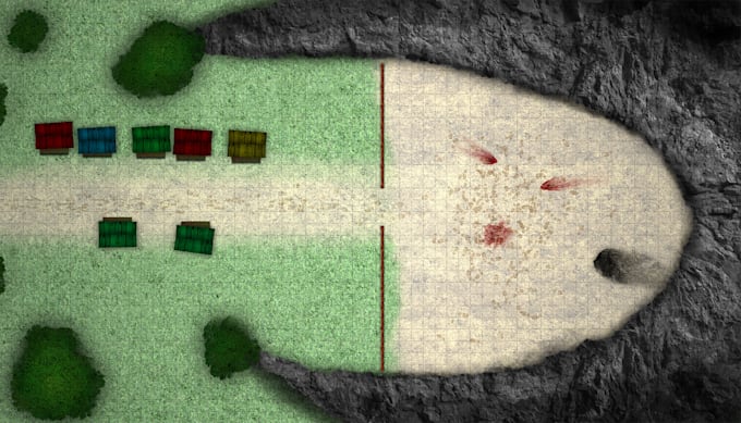 Draw a 2d dnd square grid battlemap by Sharingus | Fiverr