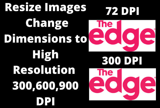 Resize images, change dimensions to high resolution 300 dpi by ...
