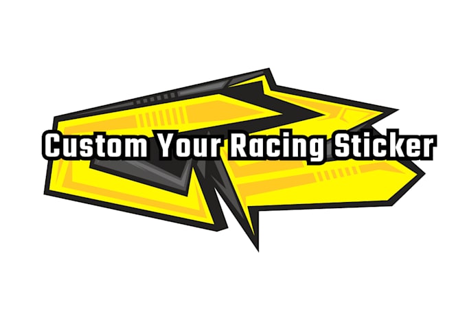 Make a unique racing sticker design with your team name by Rianhikari ...