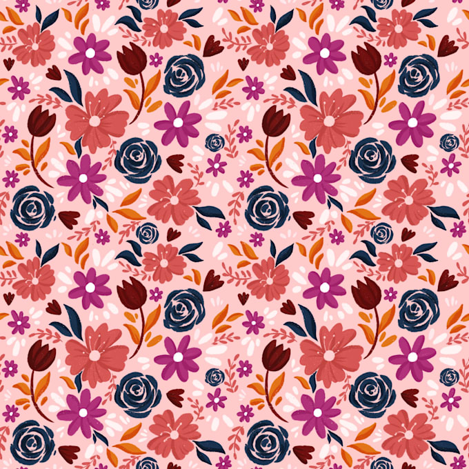Create a beautiful seamless pattern by Amariadc | Fiverr