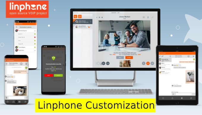 Develop custom linphone android, ios, windows and macos app by Devwebx ...