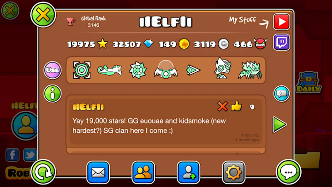 Complete levels for you in geometry dash by Radishsoup | Fiverr