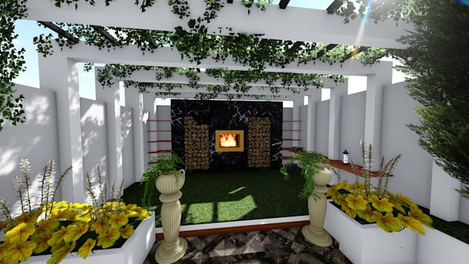 Your garden design including 2d layout and 3d view by Brazii | Fiverr
