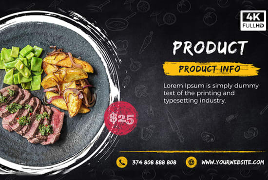 Create food promo videos for restaurant and social media ads by Next ...