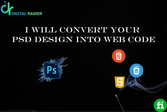 Convert your psd into html5, css3, js, bootstrap4 by Digital_raider ...