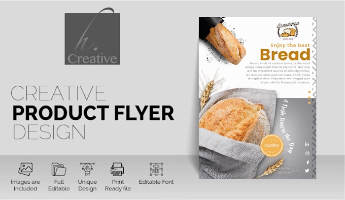 Awesome creative flyer design, insert card brochure, leaflet by ...