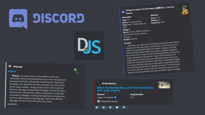 Make A Discord Bot With Djs By Dev27 Fiverr