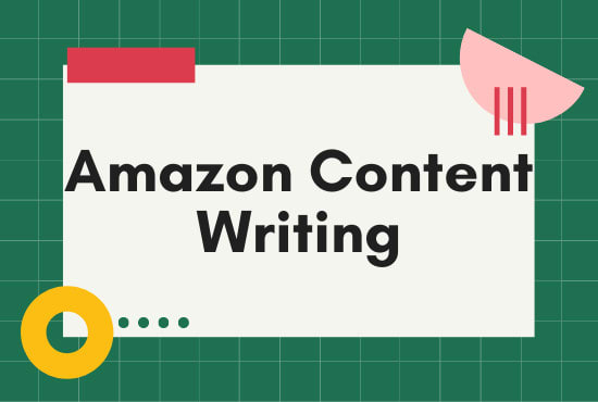 Write amazon content writing by Solutionmen_01 | Fiverr