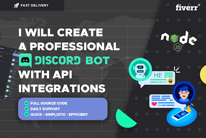 Create a professional discord bot with api integrations by Codinggarden | Fiverr