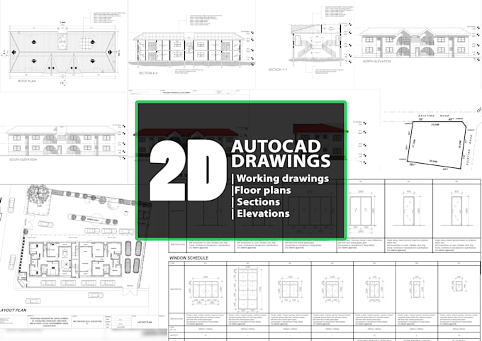 Draft out detailed 2d architectural drawings by Coolarchitect91 | Fiverr