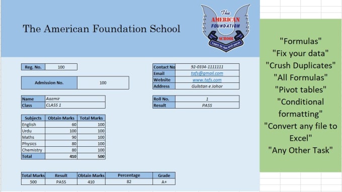 Create A Custom Microsoft Excel Spreadsheet With Formulas And Graph By Aazmir15 Fiverr 