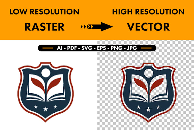Convert logo to vector, trace, vectorise raster image by Evelinadesigns ...