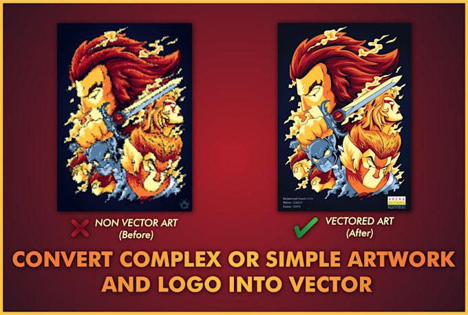 Manual vector trace complex images,artwork or logo by Haseebamin440 ...