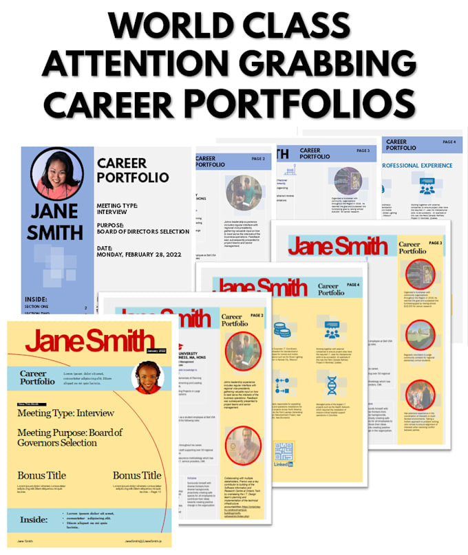 Build you a world class cv portfolio by Stevetheexec | Fiverr