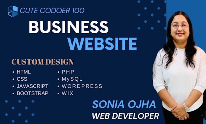 Design business website in html css javascript reactjs nodejs php by Cutecoder100 | Fiverr