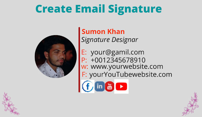 Create professional html email signatures by Todaymarketing | Fiverr