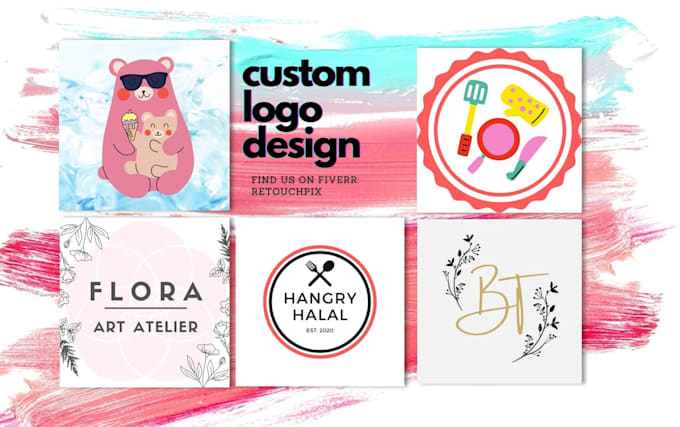 Create the aesthetic custom logo of your dreams by Retouchpix | Fiverr