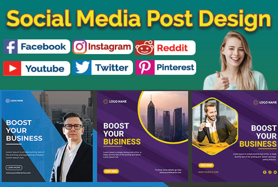 Attractive post design for any social media by Tahmidmunshi | Fiverr
