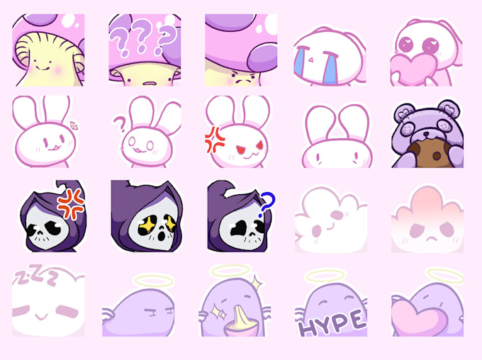 Create non human emotes or sub badges by Walmartegirl | Fiverr