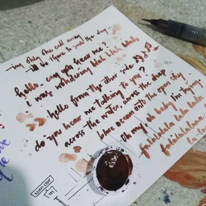 Make cute brush typography or handwritten cursive notes by Artbygladz ...