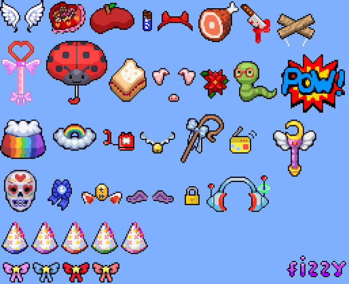 Make small pixel art sprites for you by Fizzyslurps | Fiverr