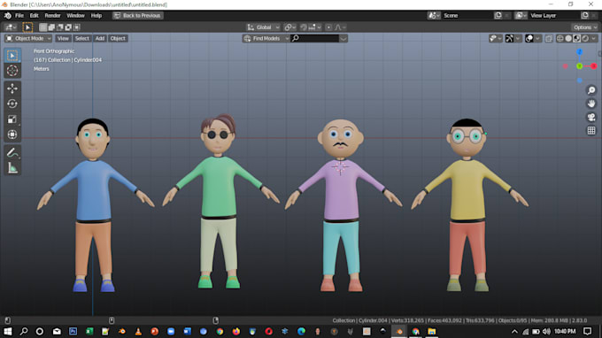 Model,rig,texture and animate your model by Iqrafayyaz333 | Fiverr
