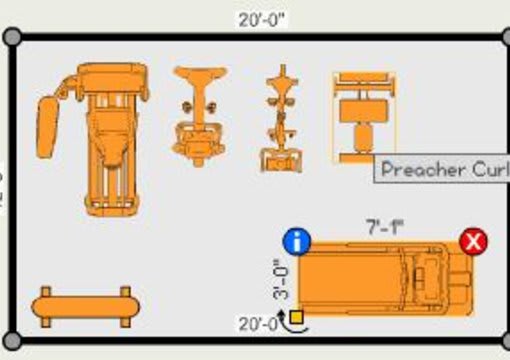 Design a custom floor plan for your new fitness center using a ...