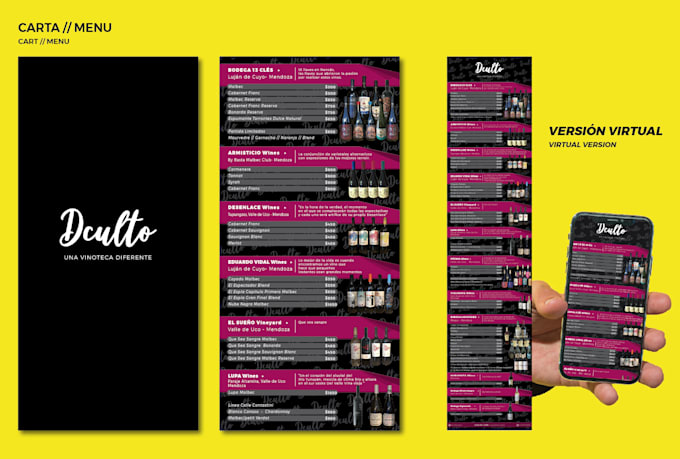 Design restaurant menu, cocktail cart, menu board by Vaneglam88 | Fiverr