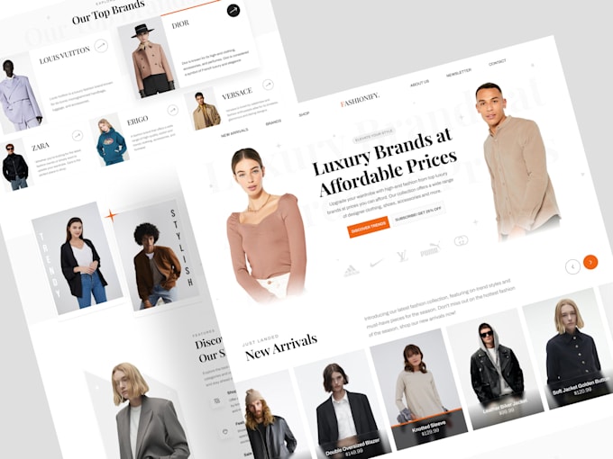 Design beautiful ui for your website or landing page by Irvanmoses | Fiverr
