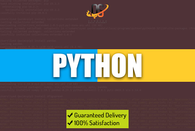 Do any python related task or automation bot by Qs_studiospk | Fiverr