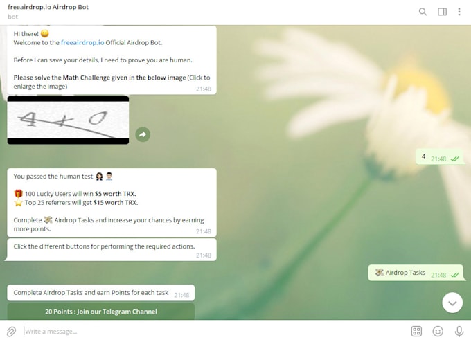 Create telegram airdrop bot in a professional way by Techmair | Fiverr