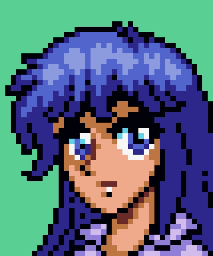 Create Custom Retro Anime Style Pixel Art Portraits By Tharkka Fiverr 