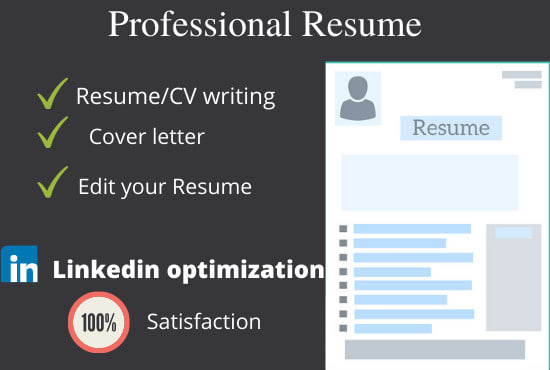 Write your resume, cv, with linkedin optimization by Masifiqbal112 | Fiverr