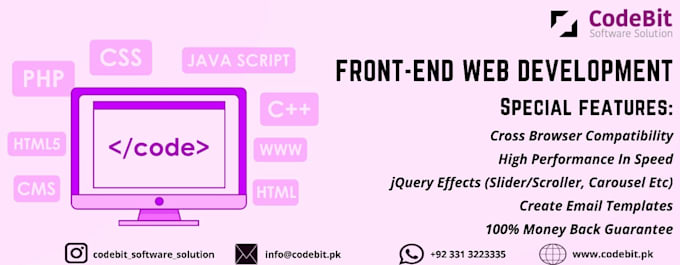 Create a website using html,css or a framework according to your need ...