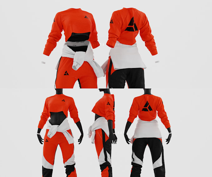 Make realistic 3d fashion clothes and garments from patterns by ...