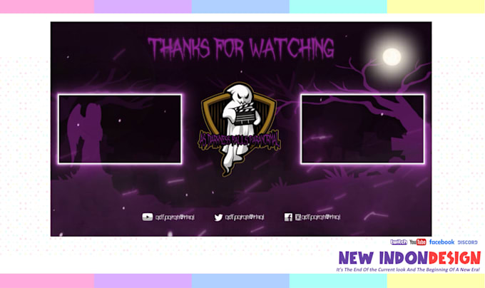 Animate logo intro or outro ending screens for kick, twicth youtube by ...