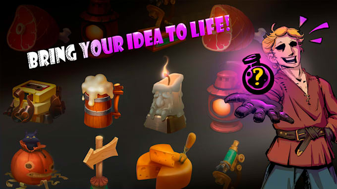 Draw 2d props, icons and objects for your game by Voomberk | Fiverr