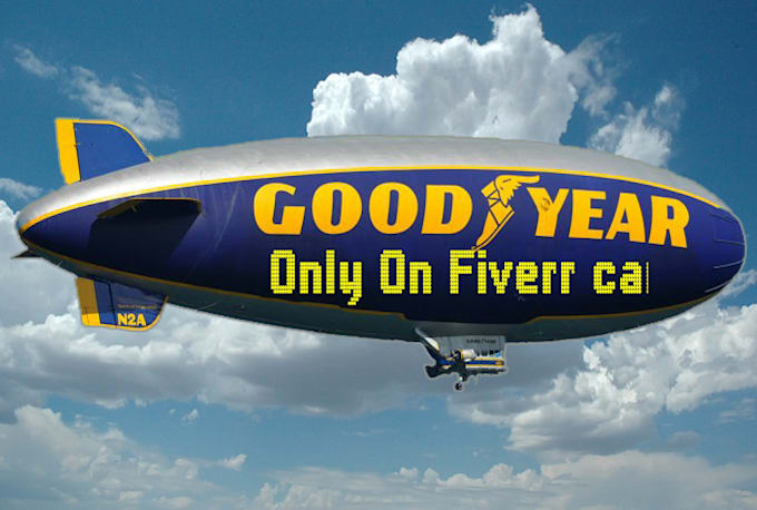 Put your message on the blimp by Ronh100 | Fiverr