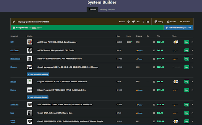 Make a pcpartpicker list for any budget by Theguy2020 | Fiverr